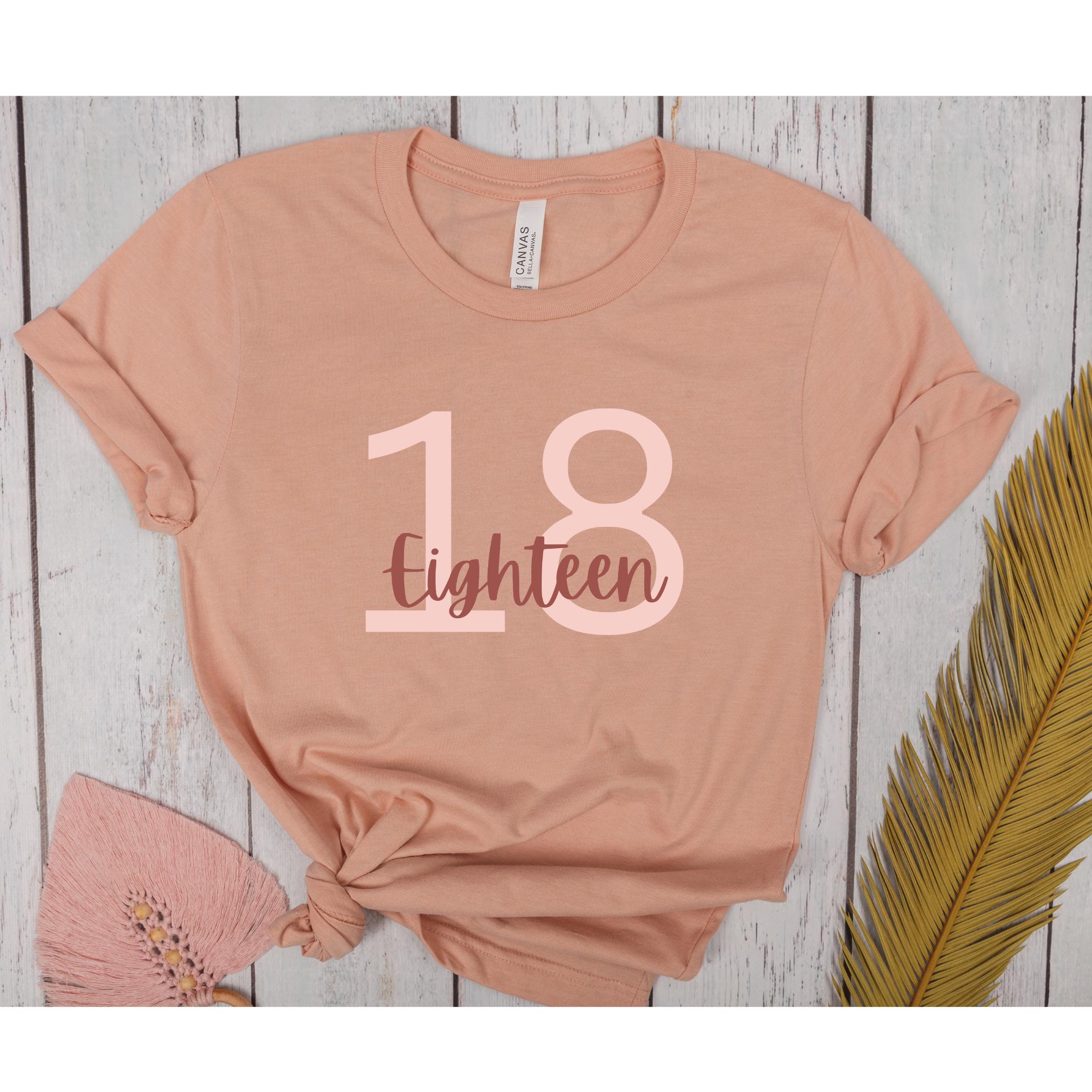 Simple 18th Svg, Png, Jpg Files, Birthday Svg, 18th Birthday Design ...