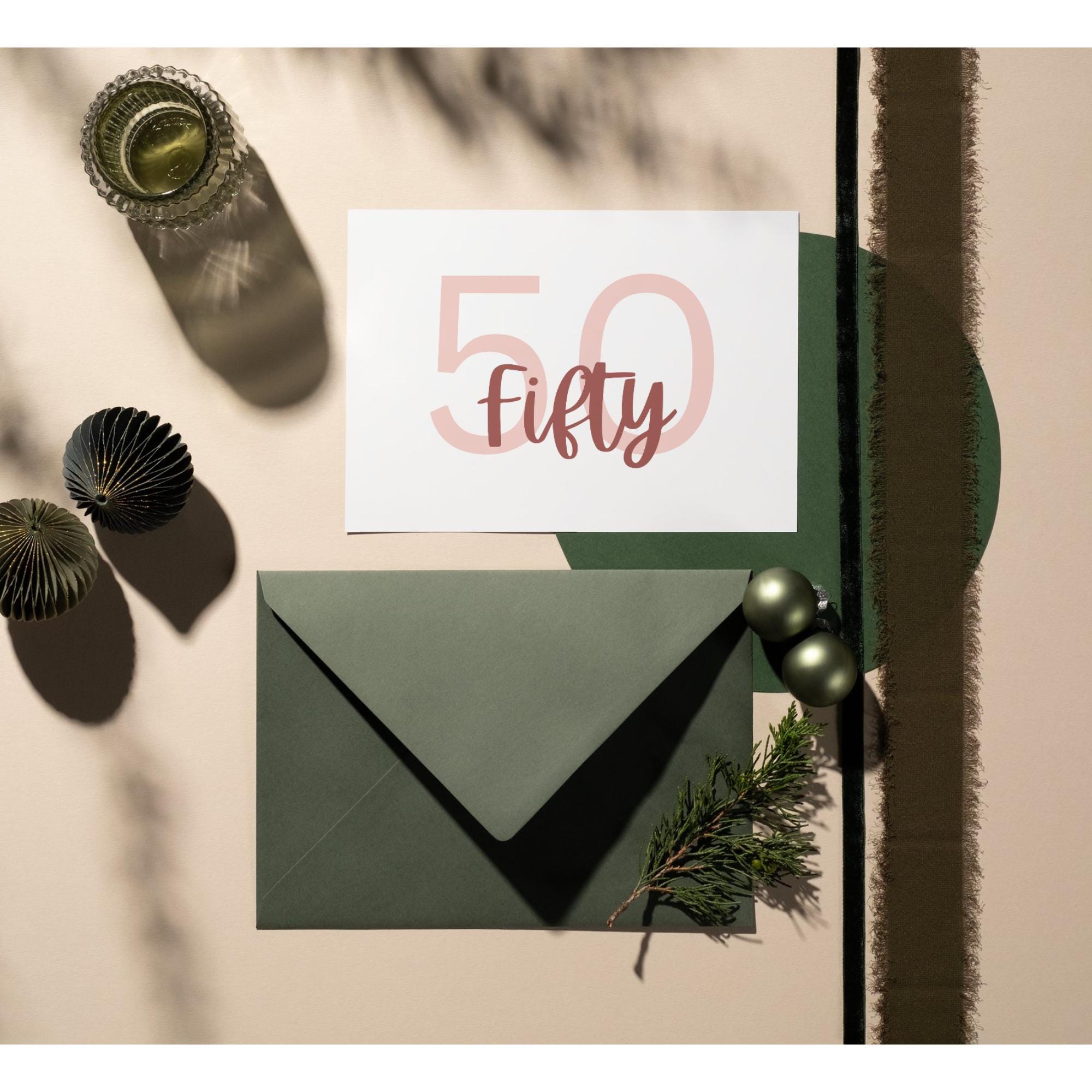 Simple 50th Svg, Png, Jpg Files, Birthday Svg, 50th Birthday Design ...