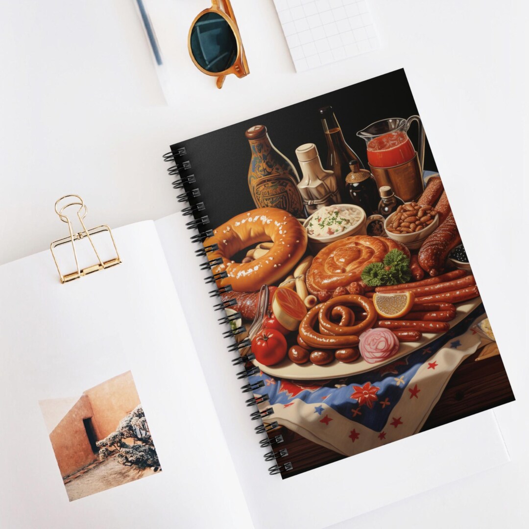 German Food Spiral Notebook, Culinary Journal, Recipe Keeper, Food ...