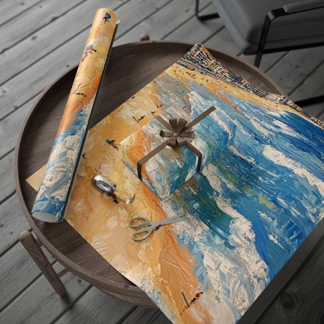 Bondi Beach Wrapping Paper, Beach Themed Gift Wrap for Summer ...
