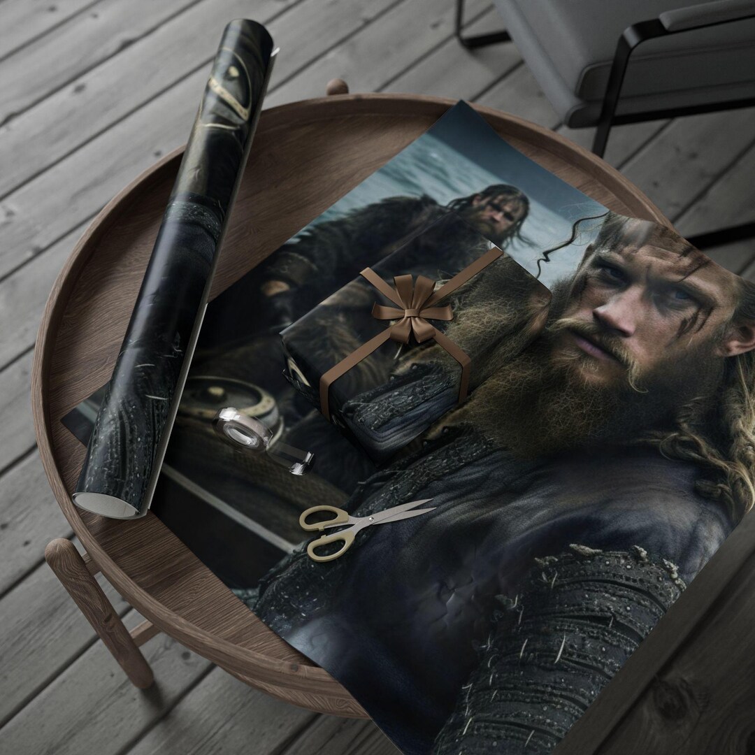 Vikings Wrapping Paper, Unique Gift Wrap for Holidays, Eco-friendly ...