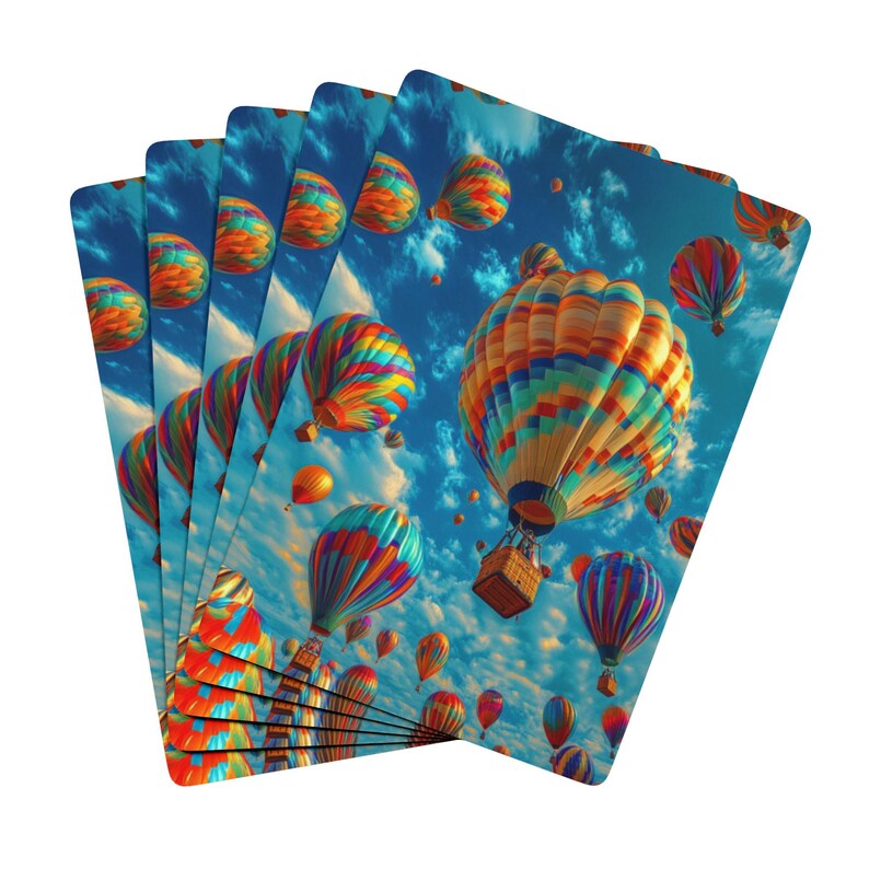 Balloon Fiesta Poker Playing Cards - Unique Gift for Card Game Lovers ...