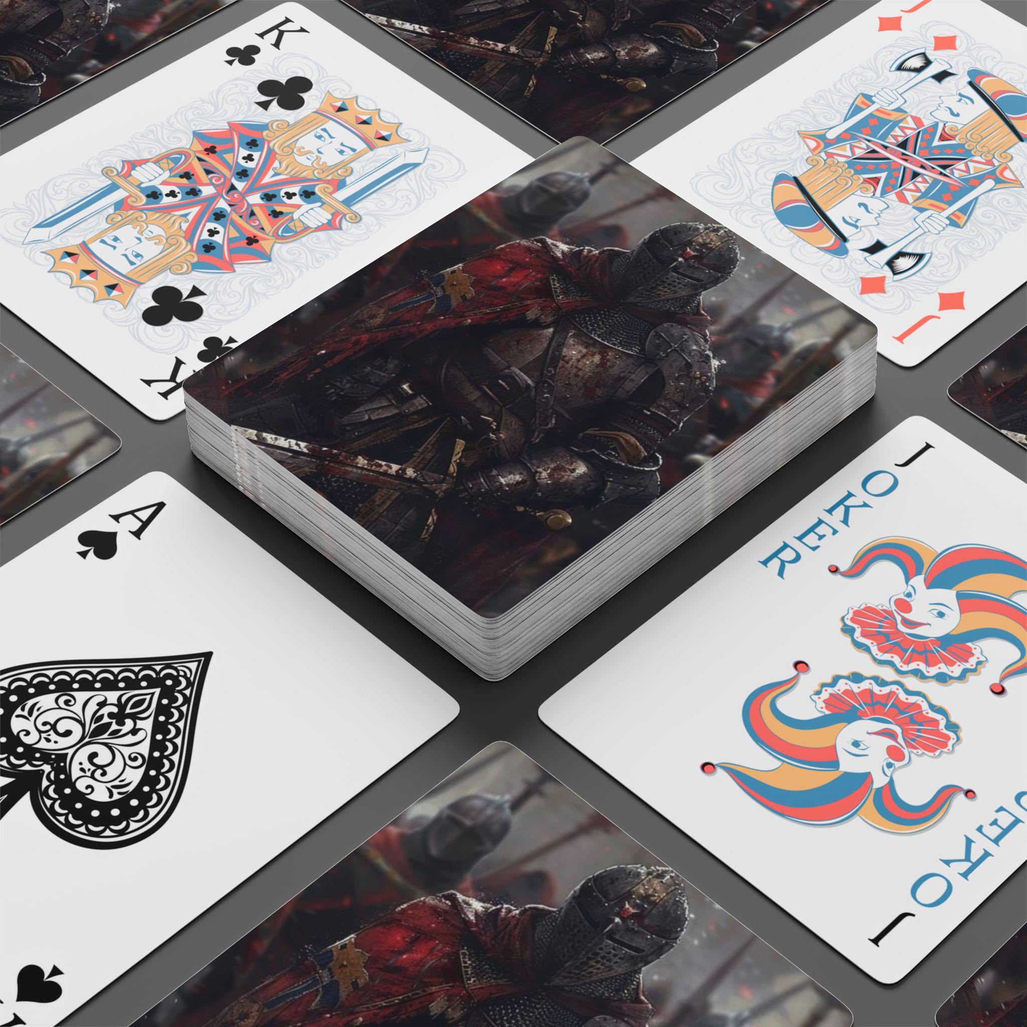 Medieval Knights Poker Playing Cards Set, Unique Card Games, Perfect ...