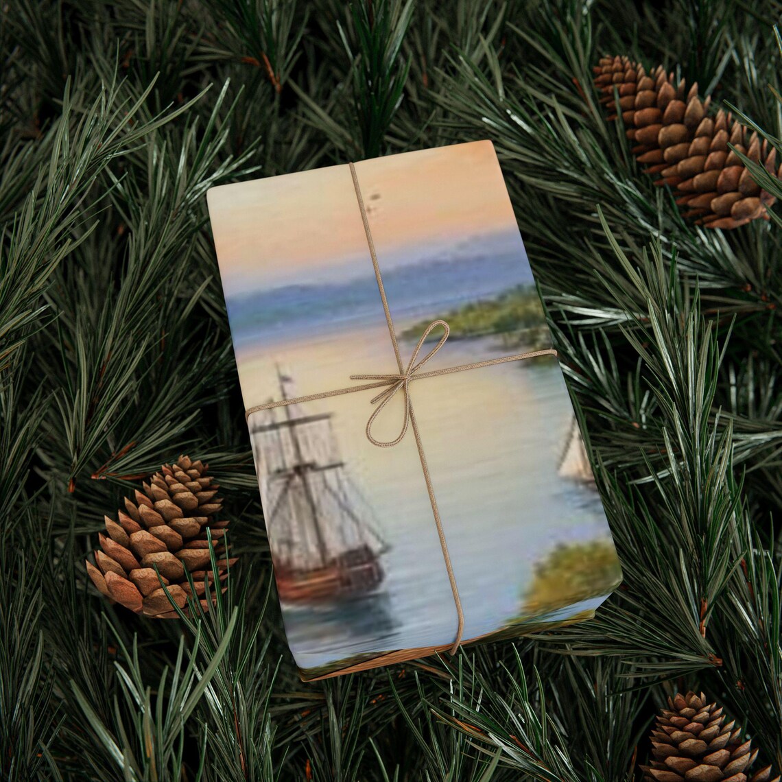 Colonial America Wrapping Paper, Nature-inspired Gift Wrap, Perfect for ...