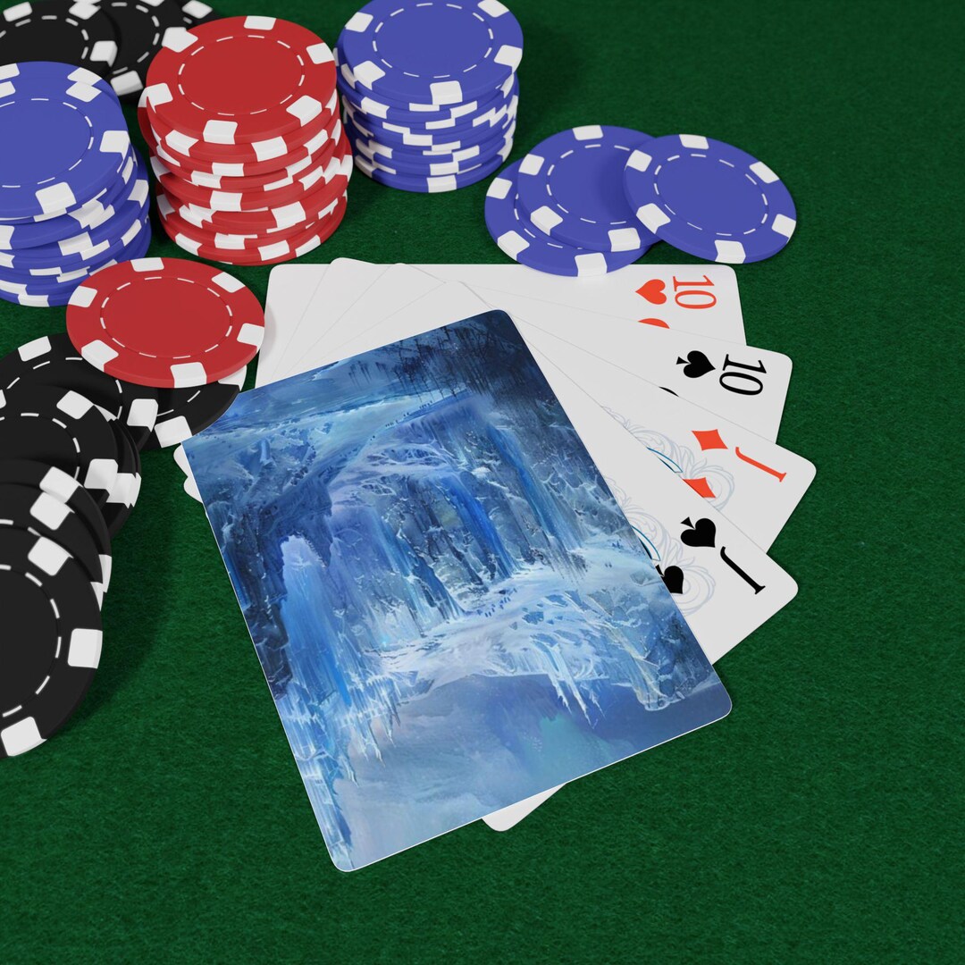 Ice Kingdom Playing Cards - Frosty Fantasy Deck, Winter Wonderland Art ...
