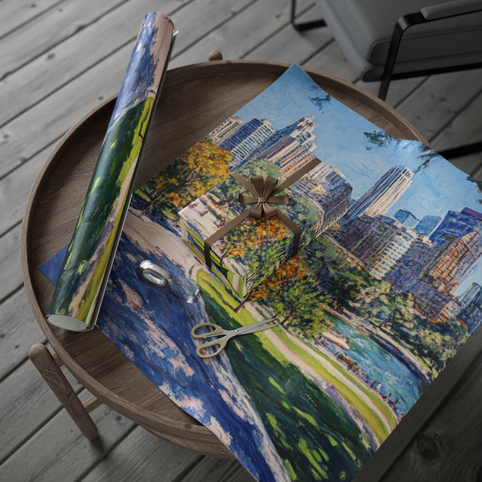 Millennium Park Wrapping Paper Roll, Scenic Gift Wrap, Unique Holiday ...