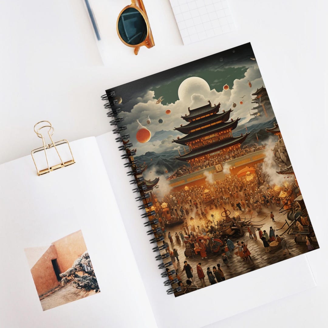Chinese Celebrations Spiral Notebook - Ruled Line, Asian Festival ...