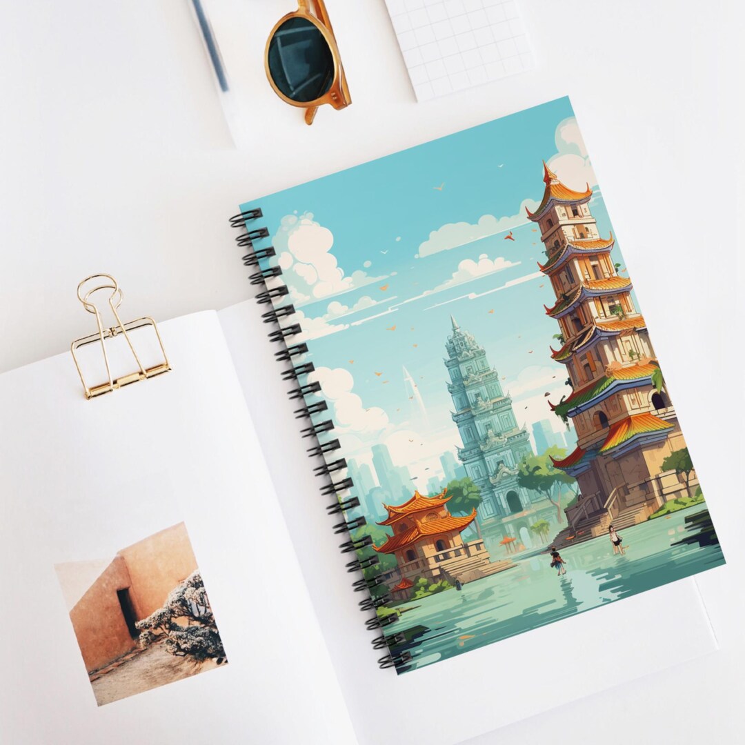 Vietnam Landmarks Spiral Notebook, Ruled Line Journal, Travel Diary ...