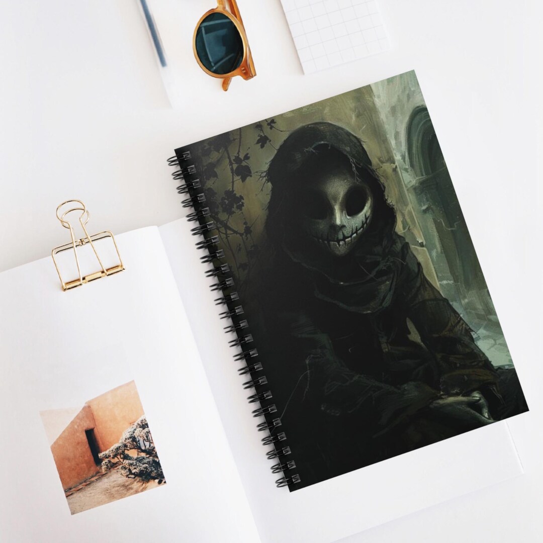 Creepy Conjuring Spiral Notebook - Dark Magic Journal, Horror Gift Idea ...
