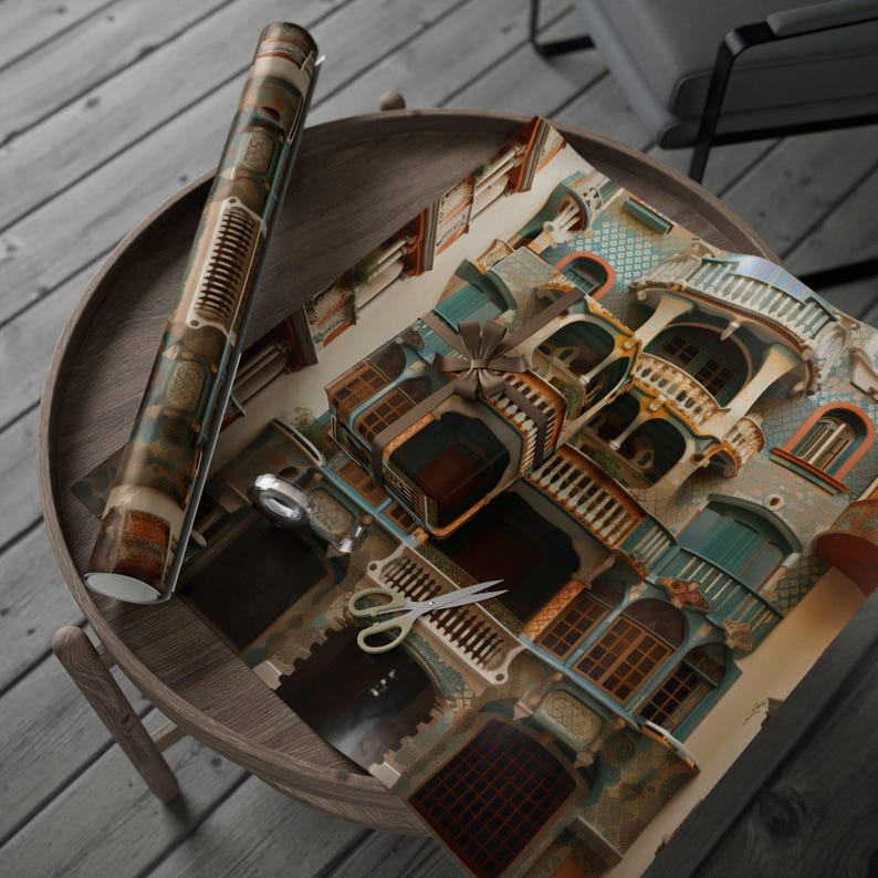 Spain Architecture Wrapping Paper Rolls, Unique Gift Wrap for All ...
