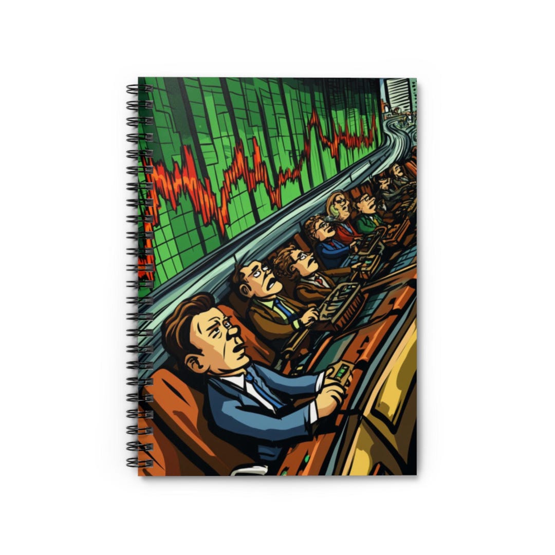 Stock Market Journey Spiral Notebook - Ruled Line, Finance Journal ...