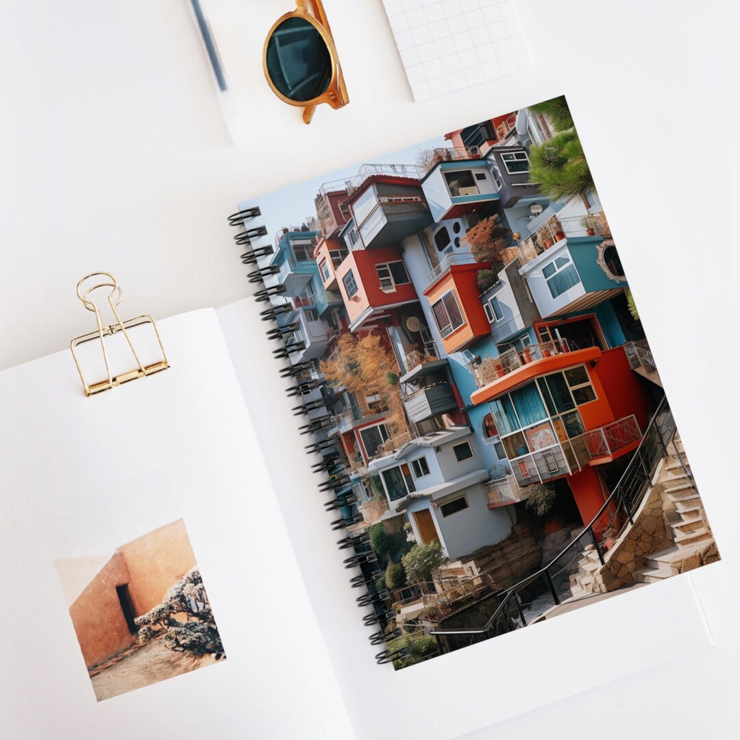 South Korea Architecture Spiral Notebook - Ruled Lines, Colorful ...