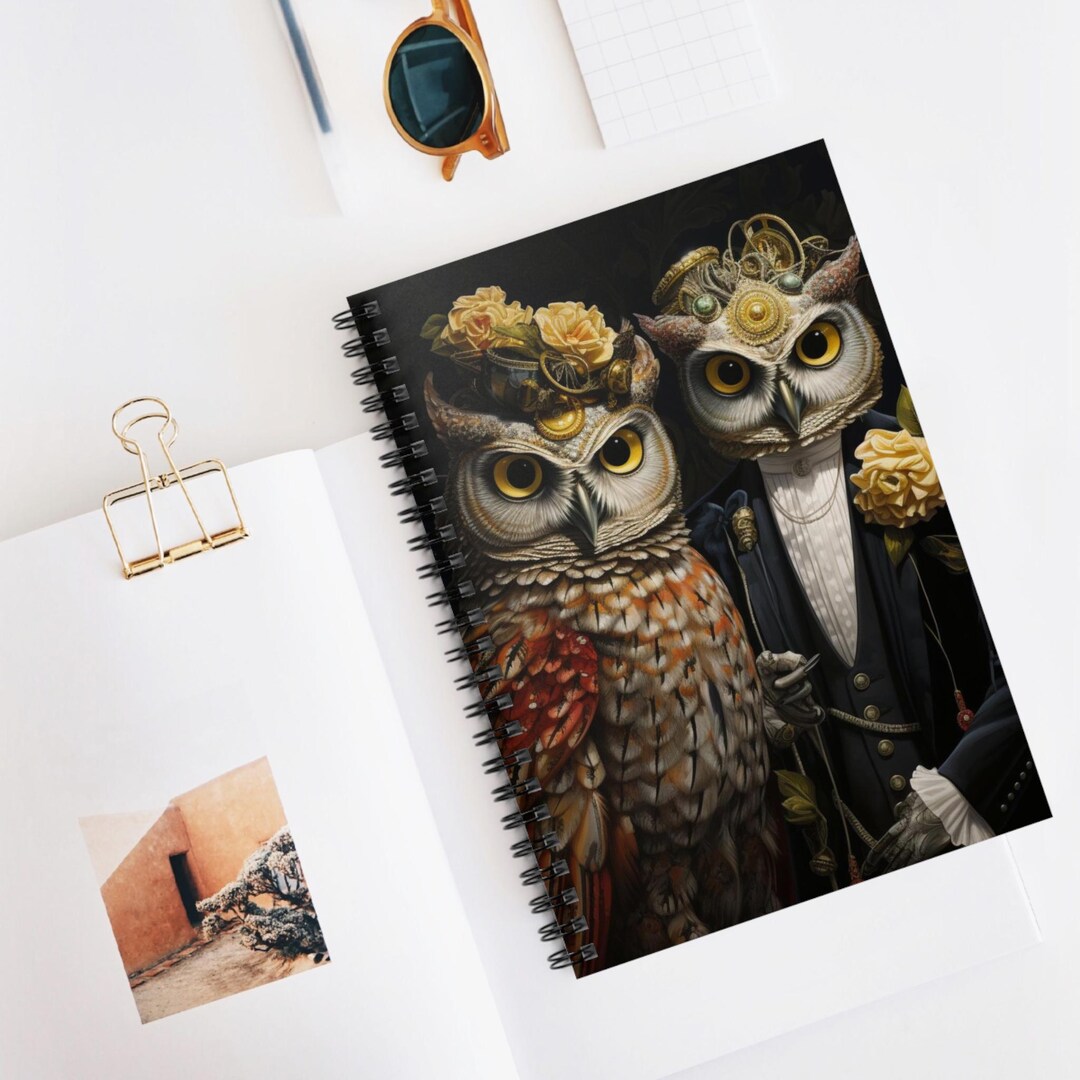 Opulent Owls Spiral Notebook - Perfect for Writers, Artists, Gifts ...