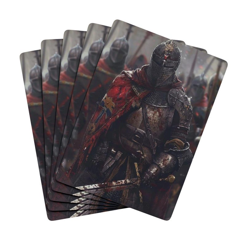 Medieval Knights Poker Playing Cards Set, Unique Card Games, Perfect ...