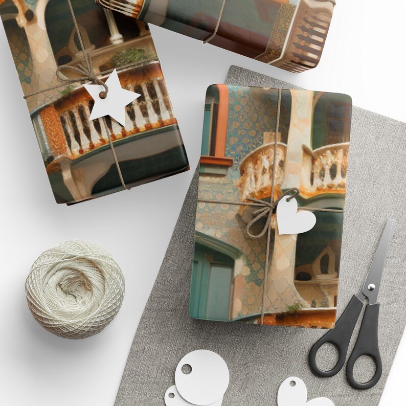 Spain Architecture Wrapping Paper Rolls, Unique Gift Wrap for All ...