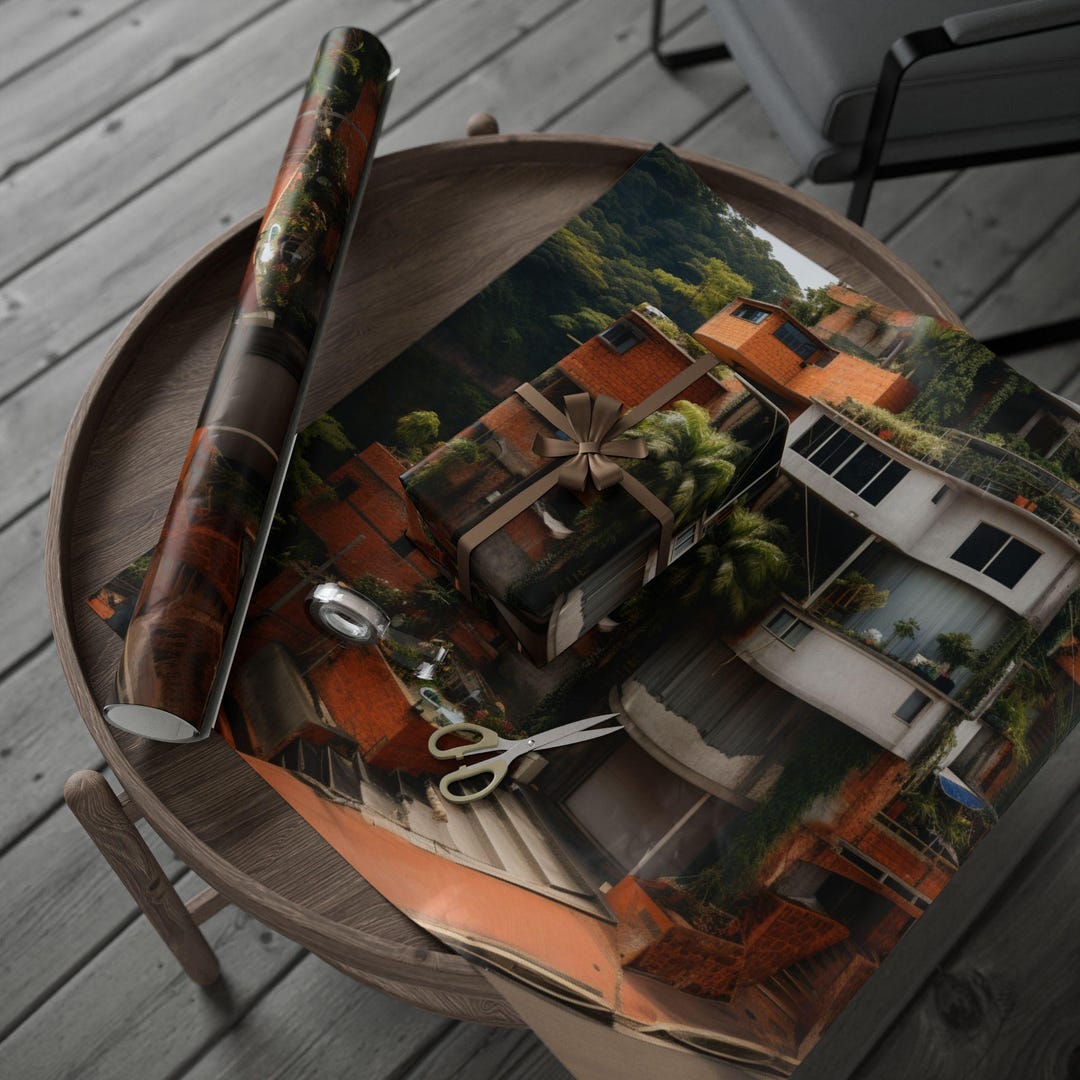 Brazil Architecture Wrapping Paper | Eco-friendly Gift Wrap for All ...