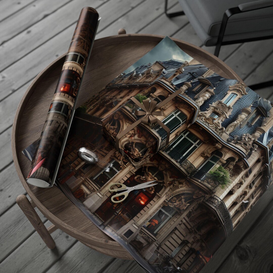 French Architecture Wrapping Papers, Perfect for Birthdays ...