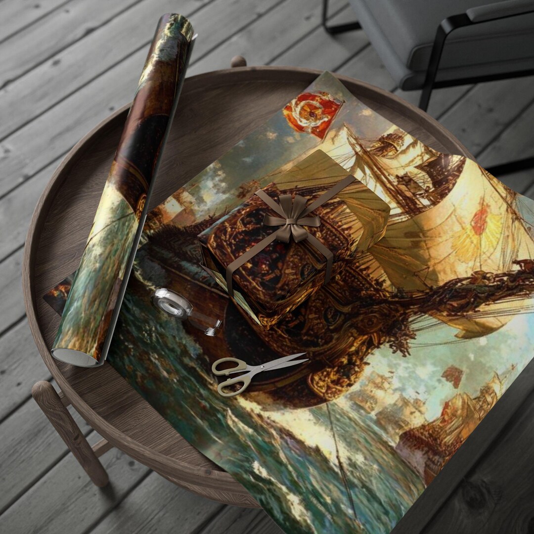 Spanish Armada Wrapping Paper, Perfect for Gifts, Parties, Birthdays ...