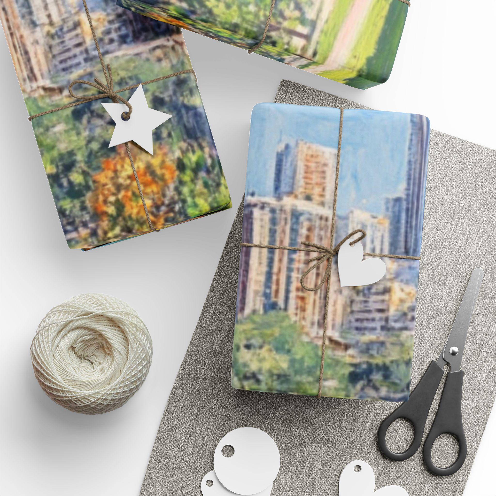 Millennium Park Wrapping Paper Roll, Scenic Gift Wrap, Unique Holiday ...