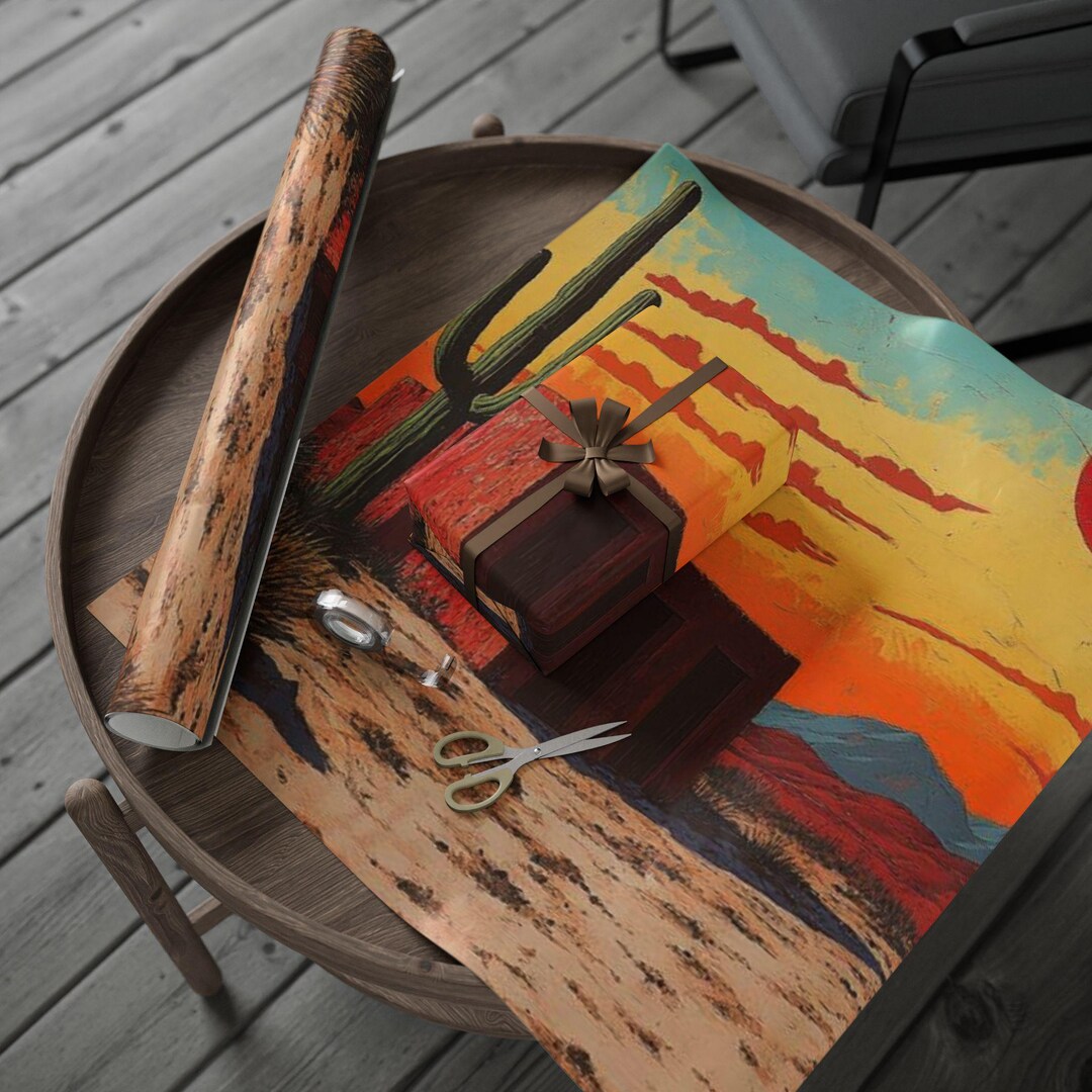 Desert Sunsets Wrapping Paper | Gift Wrap, Eco-friendly, Artistic ...