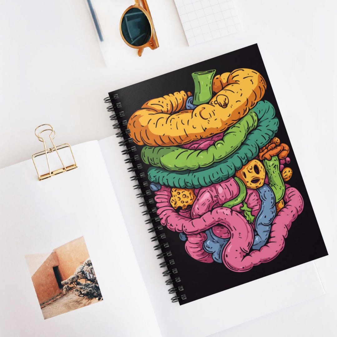 Digestive System Spiral Notebook - Ruled Line, Health Journal, Wellness ...