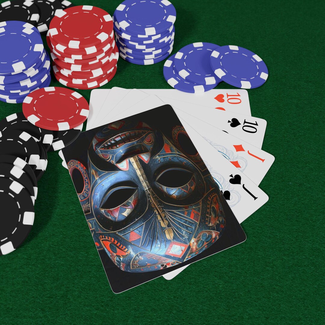 Tribal Medley Mask Playing Cards - Cultural Art Deck, Ethnic Mask ...