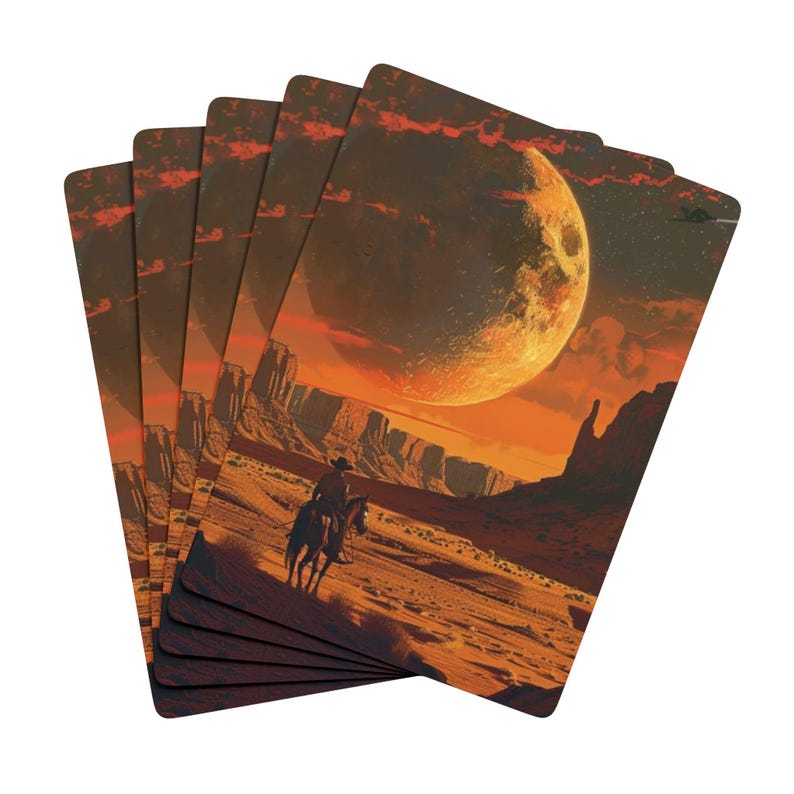 Wild West Frontier Playing Cards - Vintage Western Deck, Cowboy ...