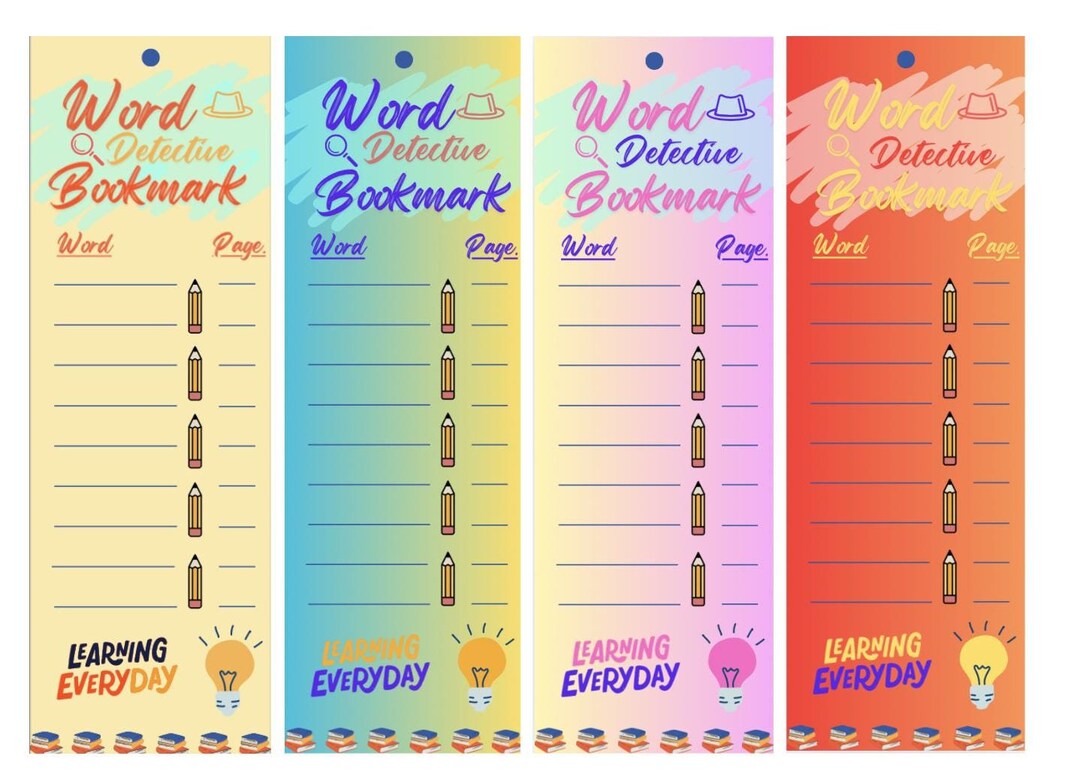 Word Detective Bookmark - Vocabulary Learning Tool - Assorted Colours ...