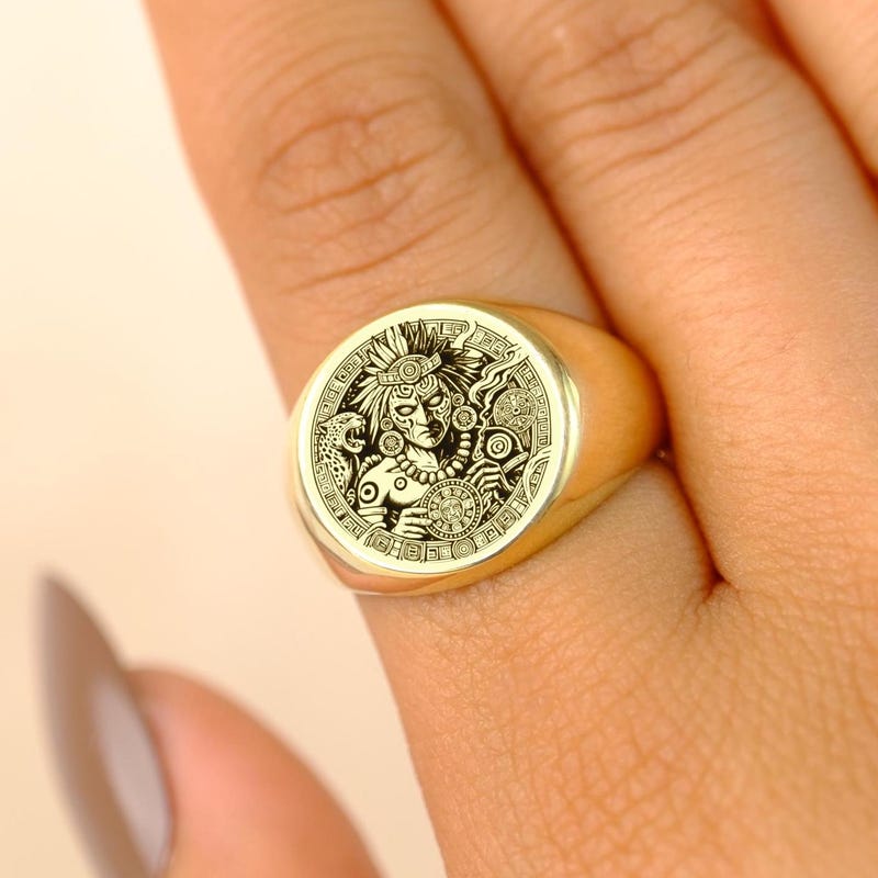 Aztec Ring - Etsy