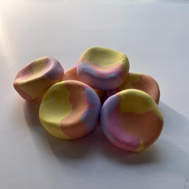 Twilight and Sunset Worry Stones – Handmade Gradient Stress Relief ...