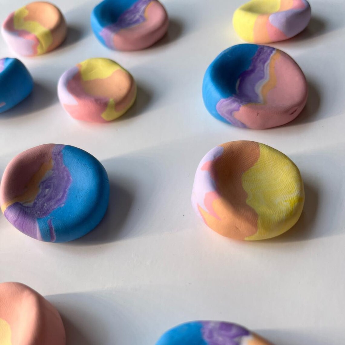 Twilight and Sunset Worry Stones – Handmade Gradient Stress Relief ...