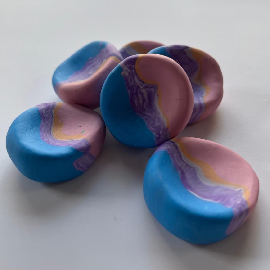 Twilight and Sunset Worry Stones – Handmade Gradient Stress Relief ...