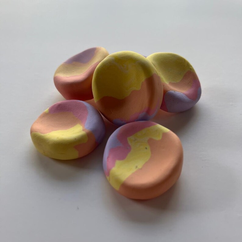 Twilight and Sunset Worry Stones – Handmade Gradient Stress Relief ...
