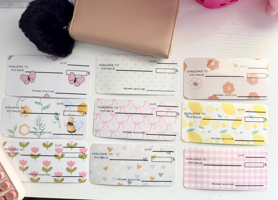 I Owe You Check Slips ~ IOU Slips - Etsy