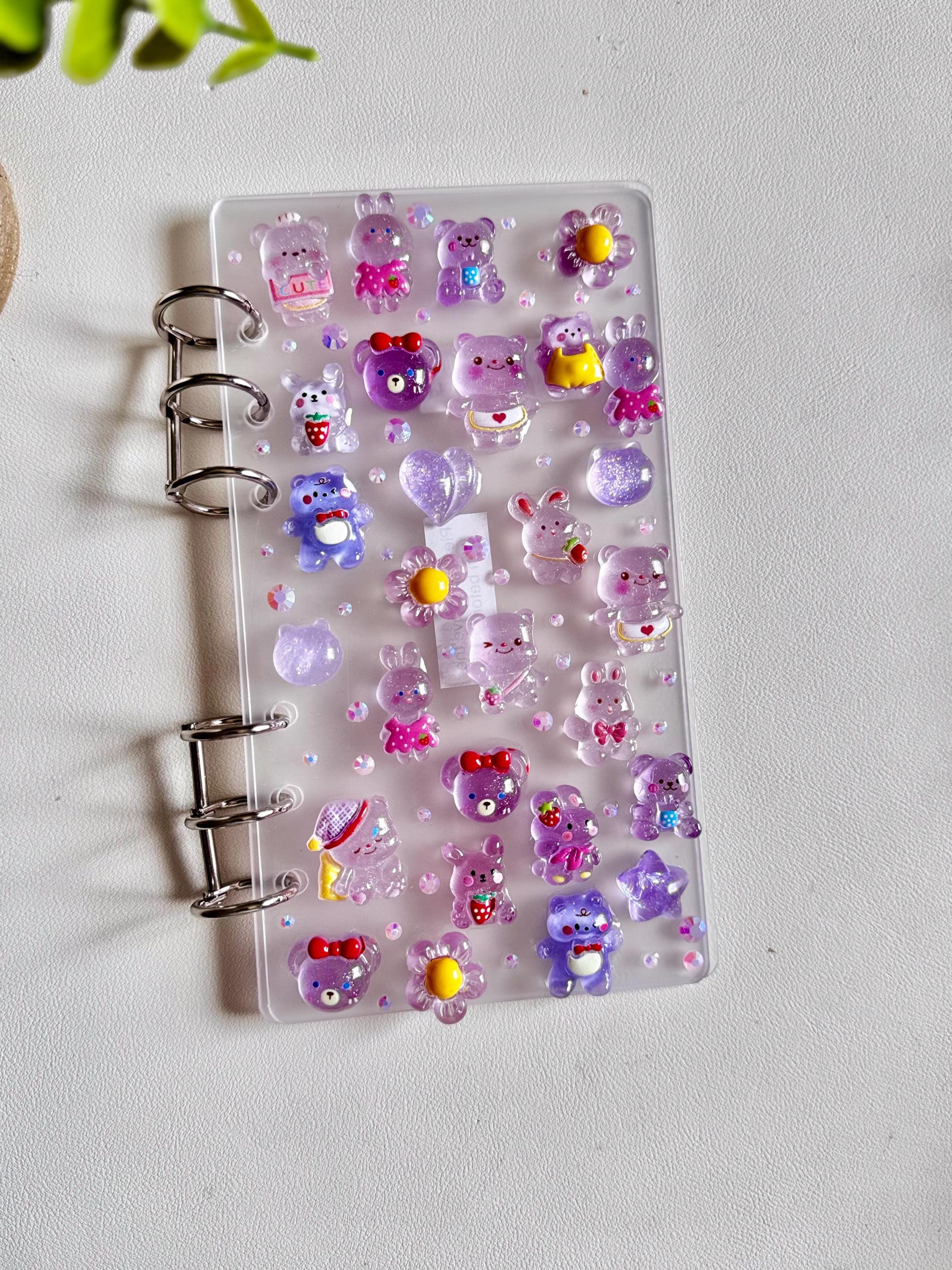 Slime Resin and Rhinestone Acrylic Budget Binder - Etsy