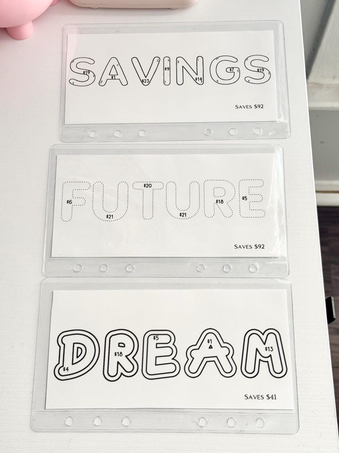 Motivation Color and Save ~ Savings Challenge ~ A6 ~ Printable Download ...