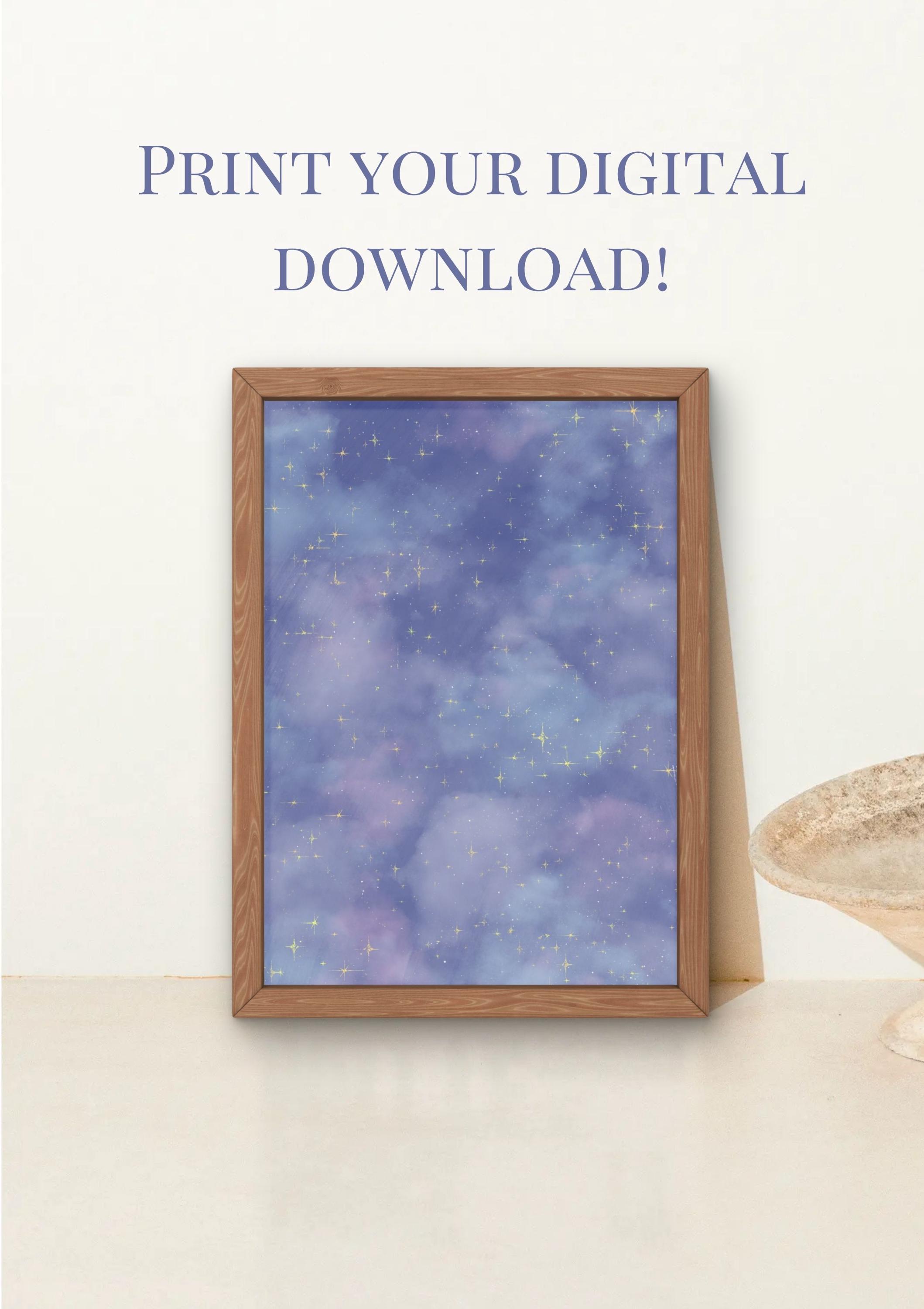 Dreamy Starry Night Device Background Image or Digital Print! - Etsy