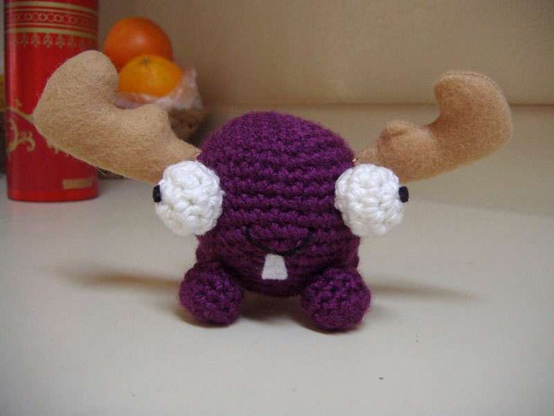 PDF DOWNLOAD Crochet Pattern Mini Moose Amigurumi - Etsy