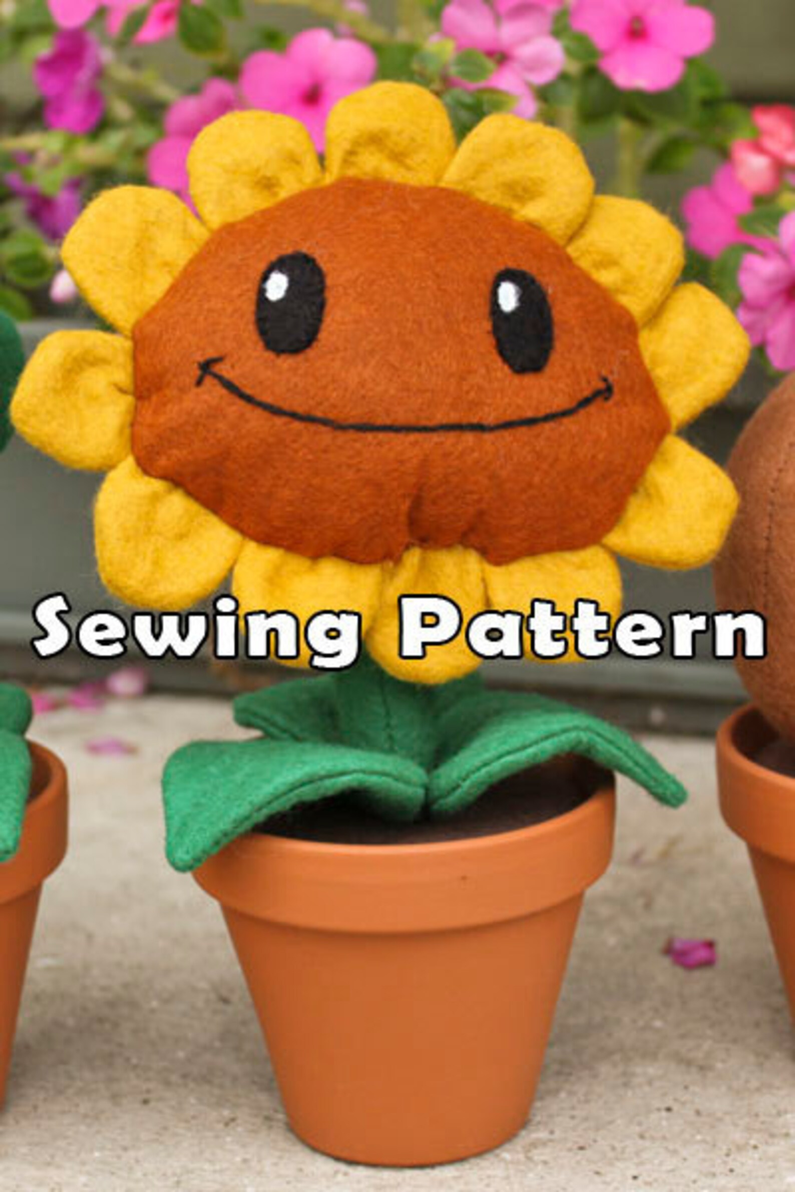PDF DOWNLOAD Sewing Pattern Sunflower Plant in a Clay Pot - Etsy