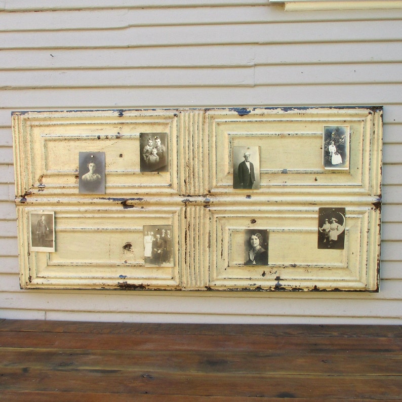 Antique Ceiling Tin Tile 2x4 Rustic Old Paint Vintage metal | Etsy