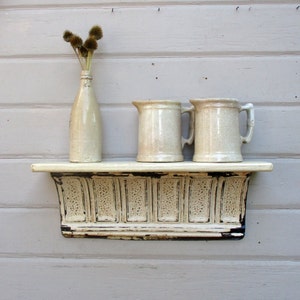 Antique Ceiling Tin Wall Shelf, 21, Architectural Salvage, Bathroom ...