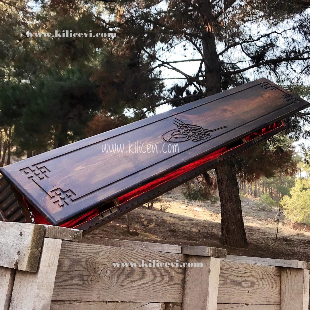 Sword Box, Handmade Sword Box, Gift Box, Wooden Box, Storage Box, Lock ...