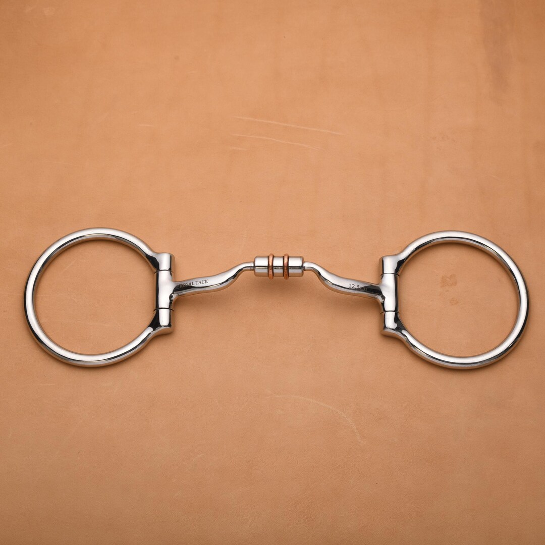 Regal Tack D Ring Low Port Ergonomic Mouth Copper Rollers Horse Snaffle Bit - Etsy
