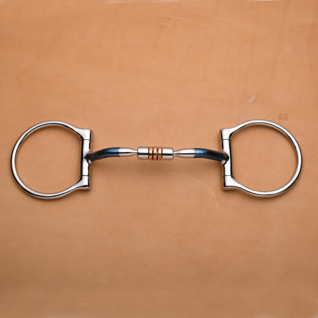 Regal Tack D Ring Blue Sweet Iron Forward Mouth Copper Roller Horse ...