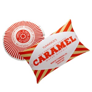 Original Tunnocks Teacake & Caramel Wafer Cushion Set - Cookie Pillows ...