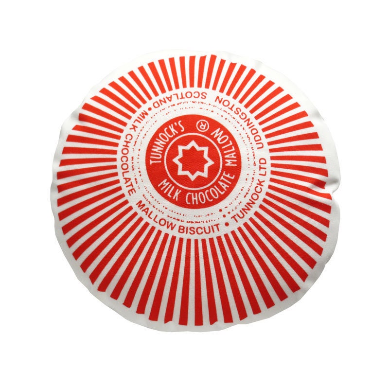 Tunnock's Teacake Printed Cushion / Biscuit Cushion - Etsy