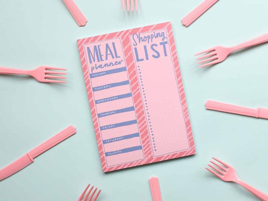 Meal Planner Pad - Dinner Planner Notepad - Desk Pad - Fridge Pad - Etsy