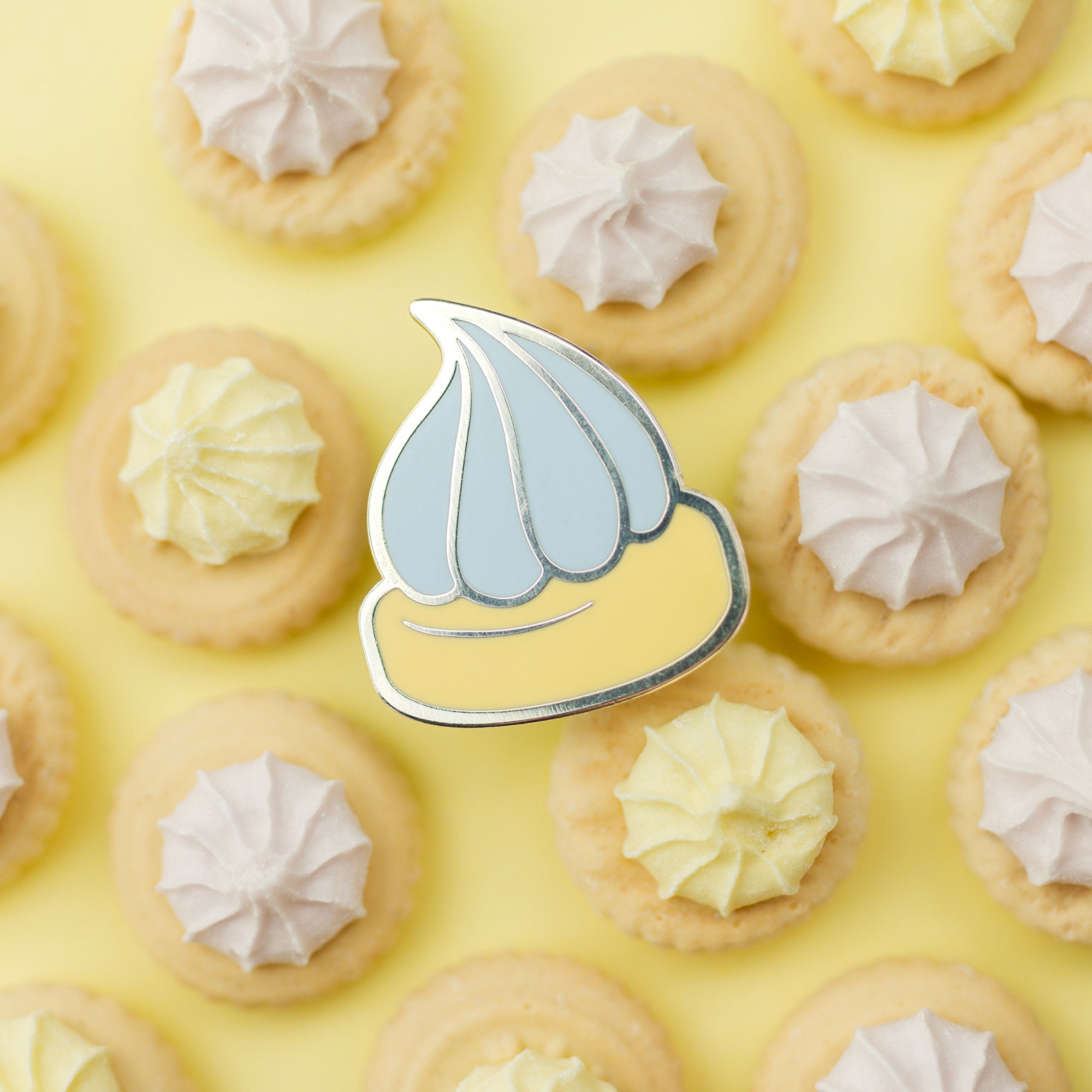 Pastel Iced Gem Biscuit Enamel Pin / Pin Badge Flair - Etsy UK