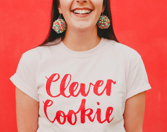 Clever Cookie Cotton T-shirt - Etsy