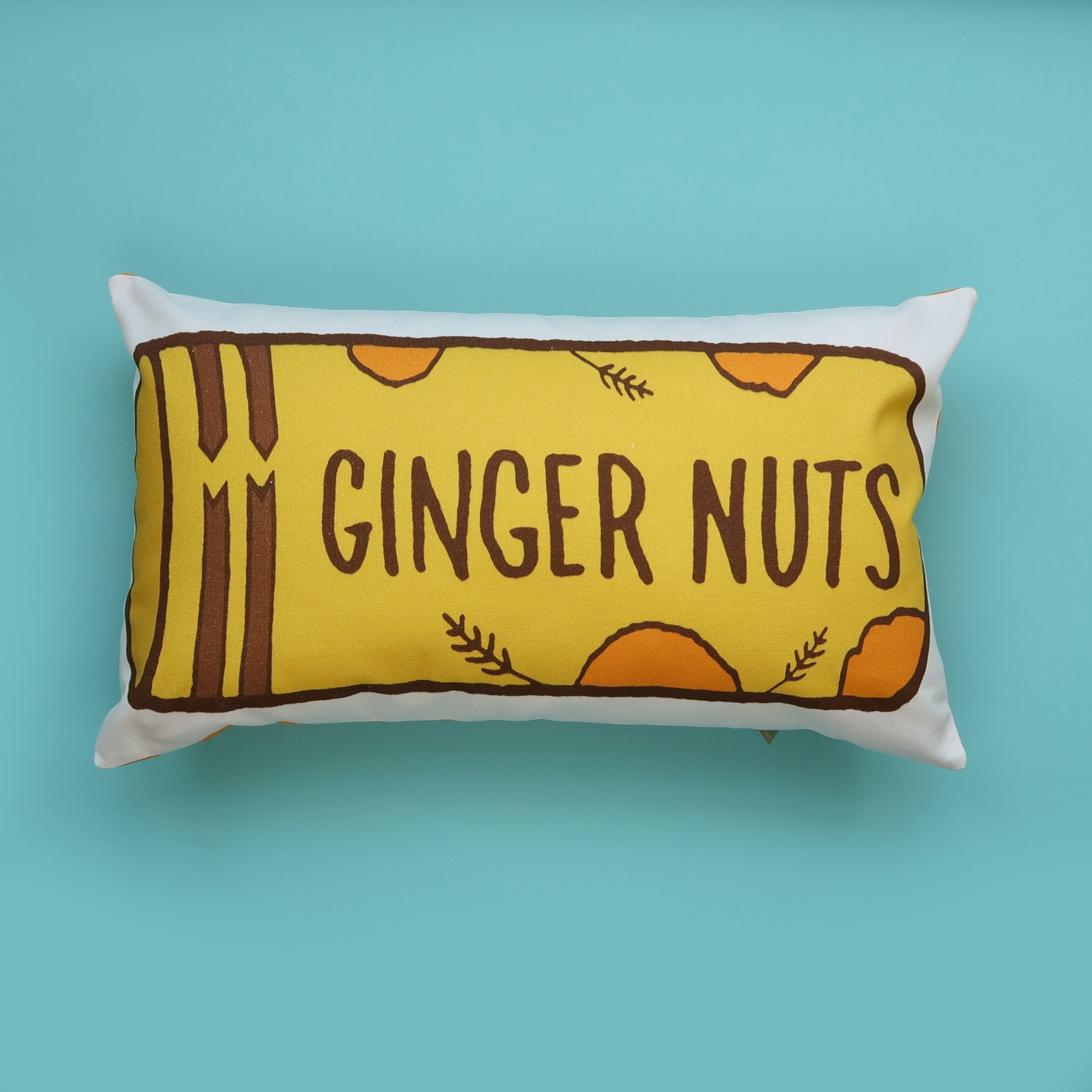 Packet of Ginger Nut Biscuits Printed Cushion / Biscuit - Etsy